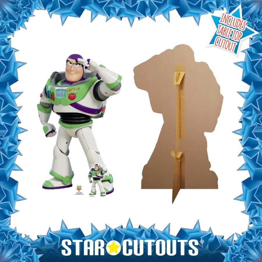 TOY STORY BUZZ LIGHTYEAR SALUTING CARDBOARD CUT OUT