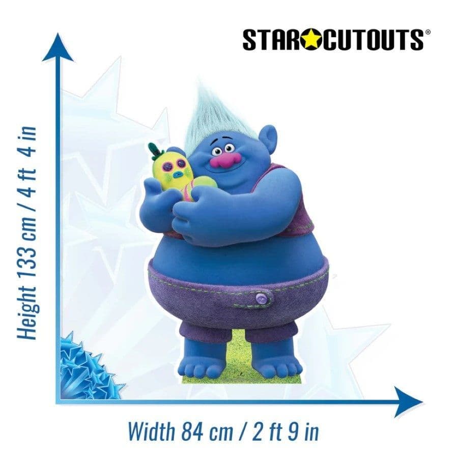 TROLLS BIGGIE BIGGEST SNACK PACK CARDBOARD CUT OUT
