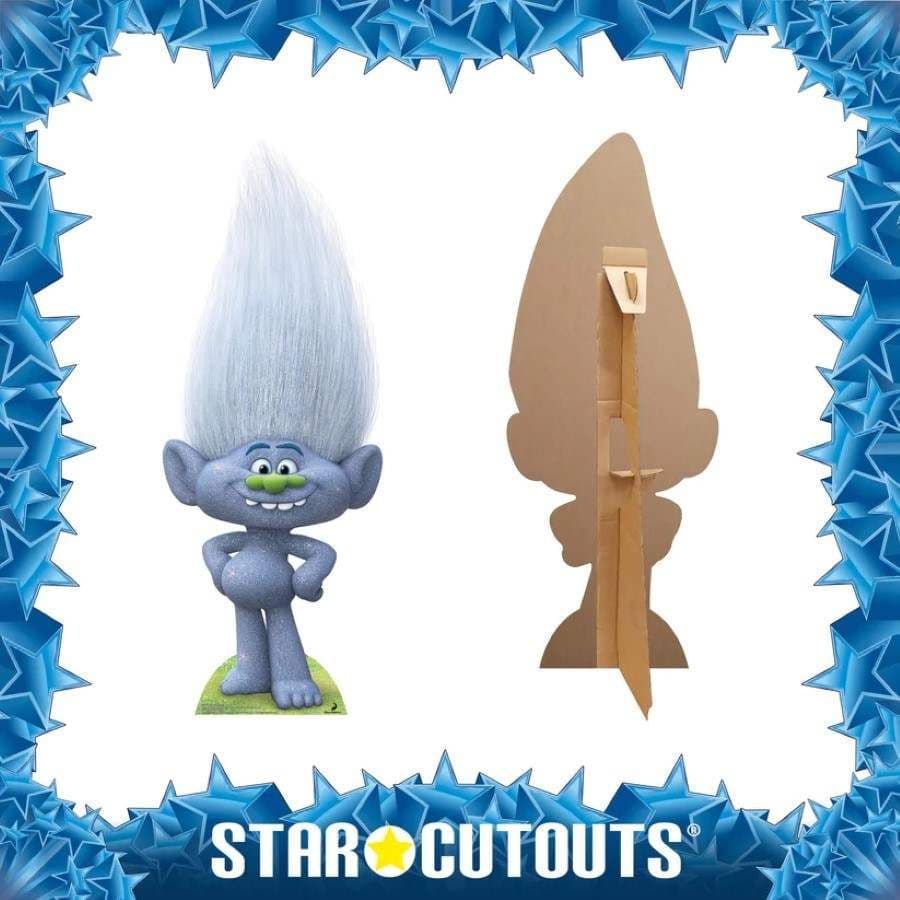TROLLS GLITTERY GUY CARDBOARD CUT OUT