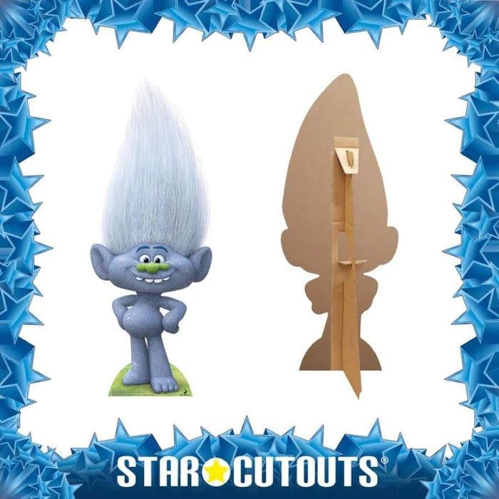 TROLLS GLITTERY GUY CARDBOARD CUT OUT