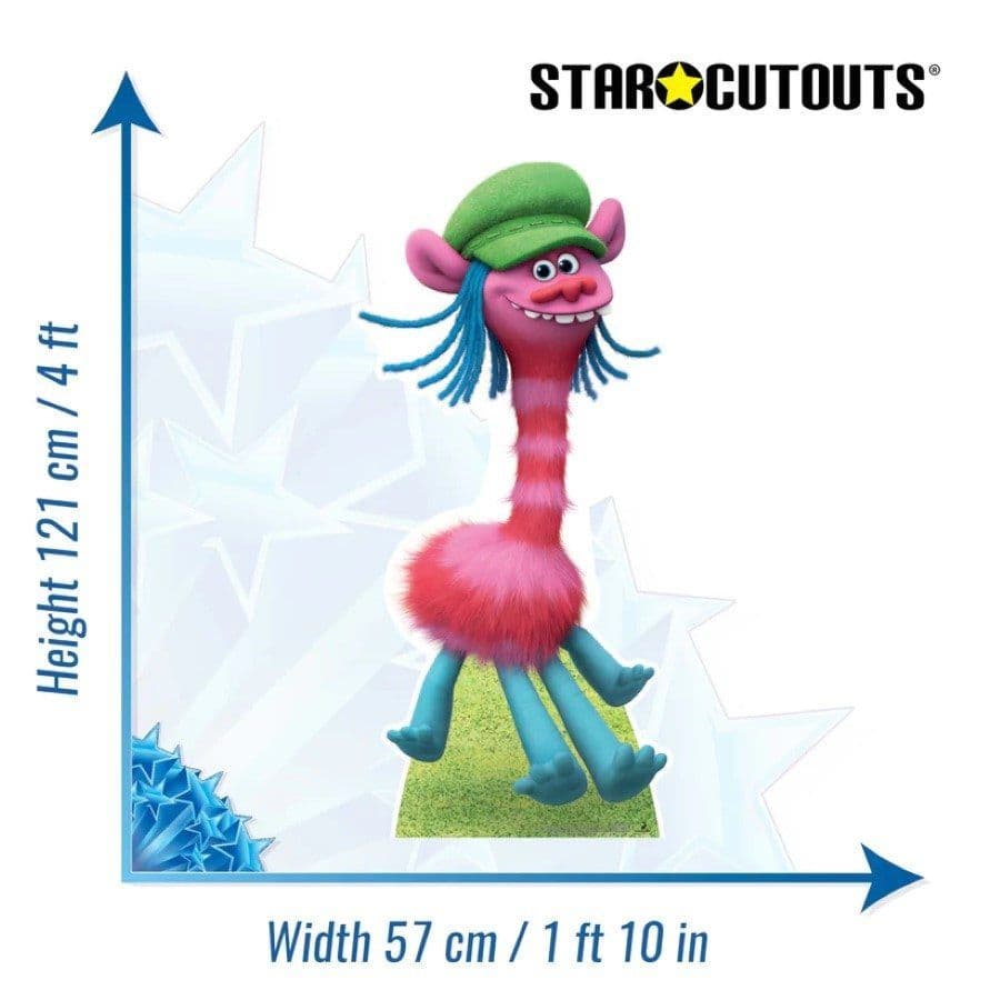 TROLLS GOOFY GRIN COOPER GIRAFFE CARDBOARD CUT OUT