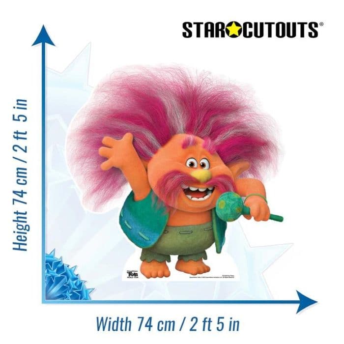 TROLLS KING PEPPY CARDBOARD CUT OUT