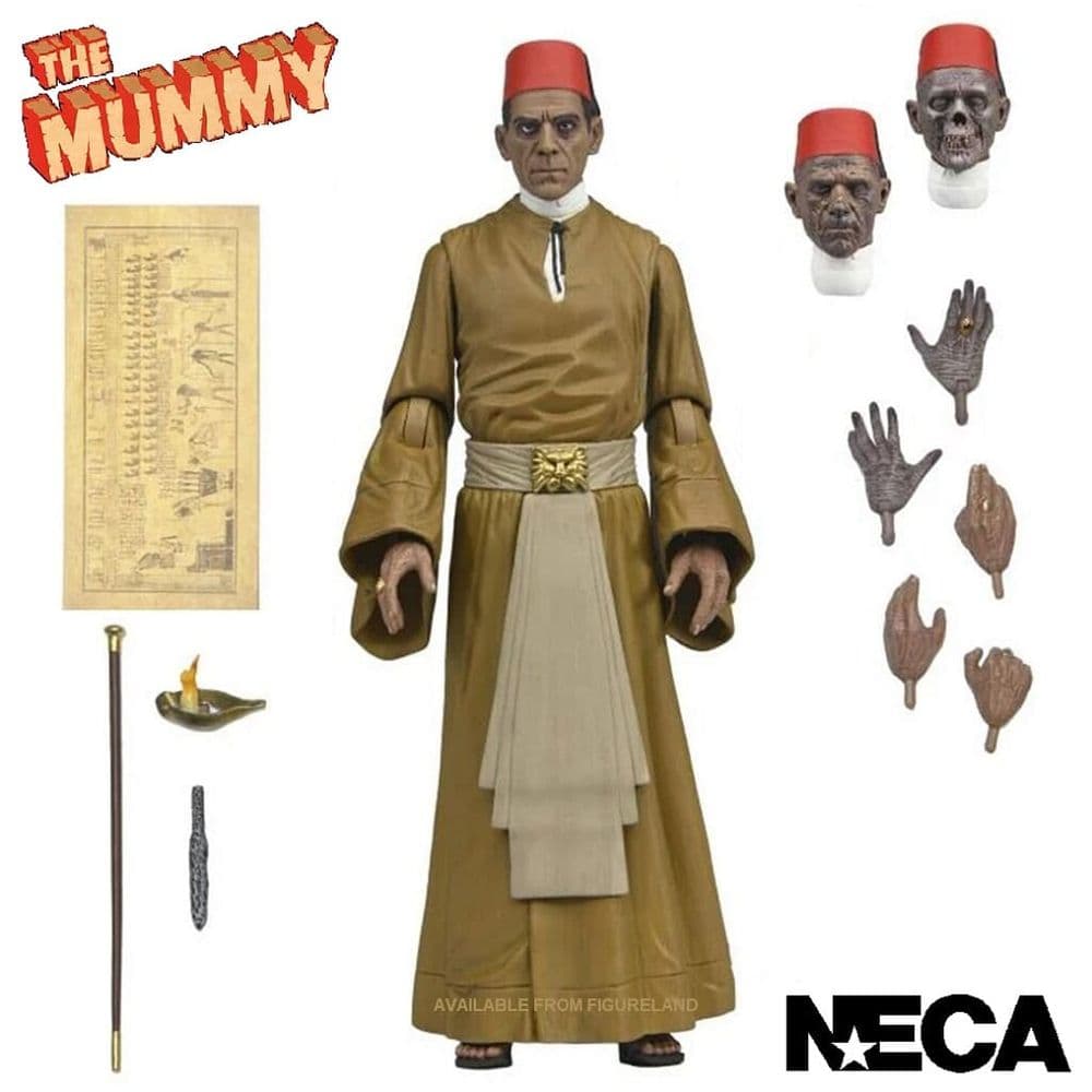 UNIVERSAL MONSTERS ULTIMATE THE MUMMY COLOUR ARDATH BEY 7" SCALE ACTION ...