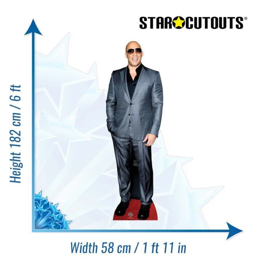 VIN DIESEL LIFE SIZE CARDBOARD CUT OUT