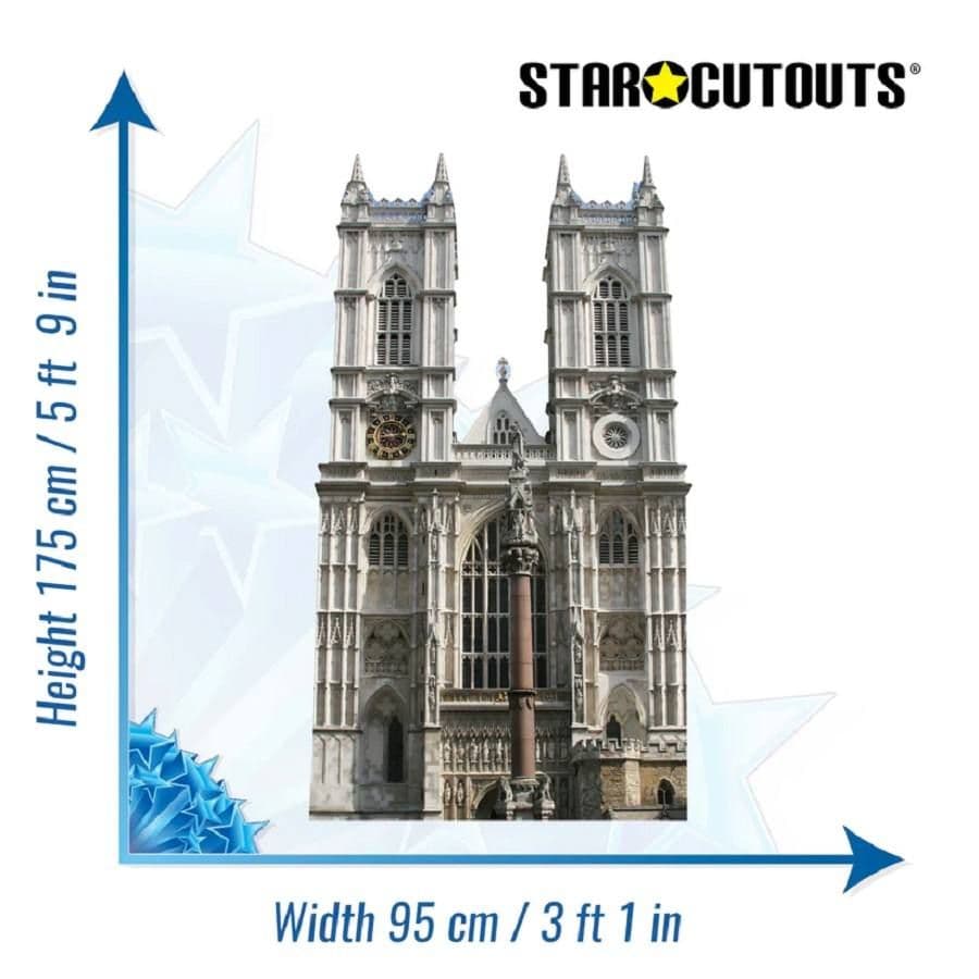 WESTMINSTER ABBEY LANDMARK CARDBOARD CUT OUT