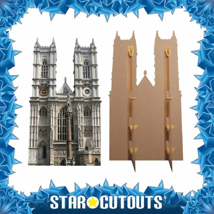 WESTMINSTER ABBEY LANDMARK CARDBOARD CUT OUT