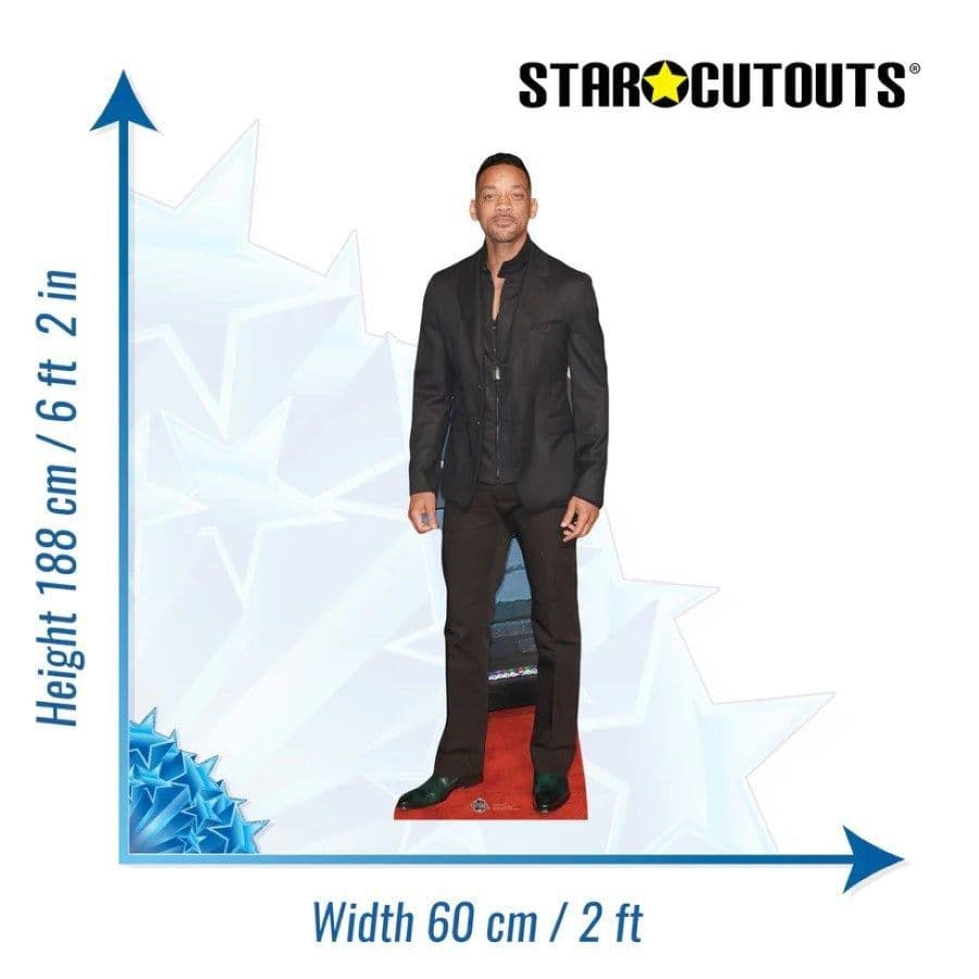 WILL SMITH LIFE SIZE CARDBOARD CUT OUT