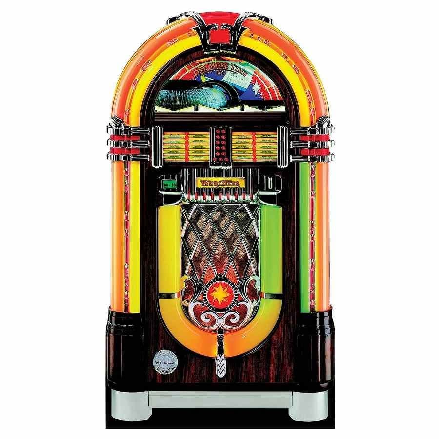 WURLITZER VINTAGE STYLE JUKE BOX LIFE SIZE CARDBOARD CUT OUT