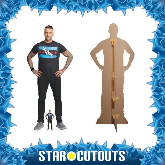 WWE CM PUNK LIFE SIZE CARDBOARD CUT OUT