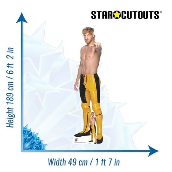 WWE LOGAN PAUL LIFE SIZE CARDBOARD CUT OUT