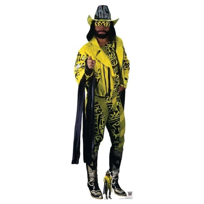 WWE MACHO MAN RANDY SAVAGE IN YELLOW SUIT LIFE SIZE CARDBOARD CUT OUT