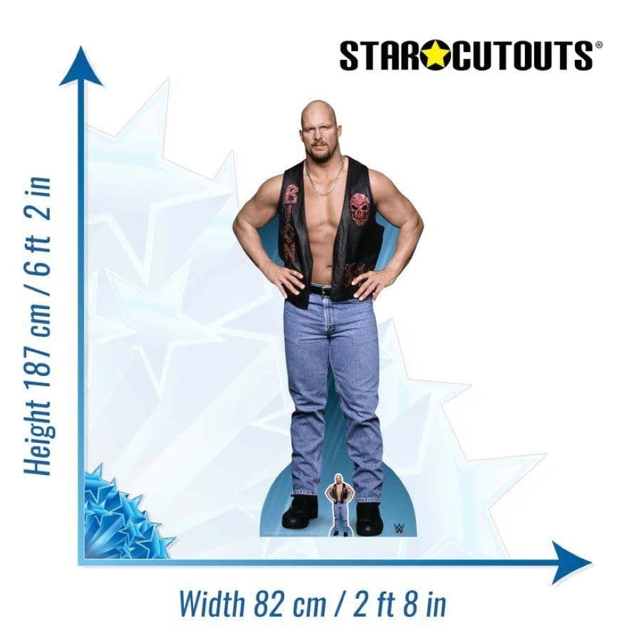 WWE STONE COLD STEVE AUSTIN LIFE SIZE CARDBOARD CUT OUT