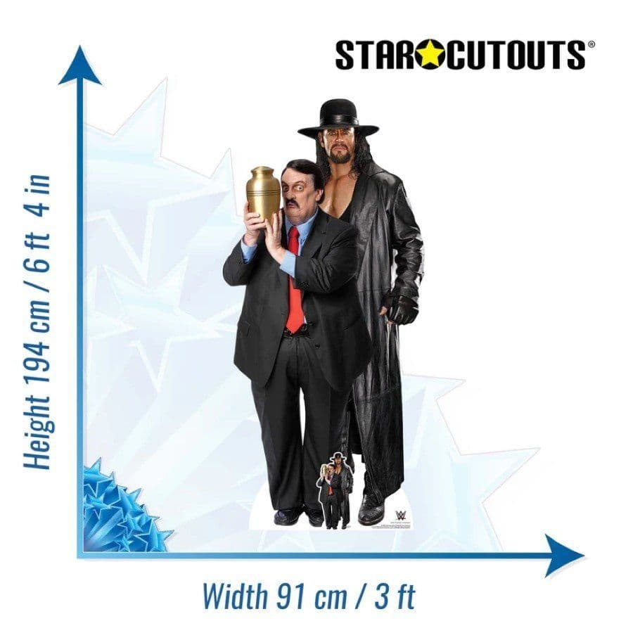WWE THE UNDERTAKER AND PAUL BEARER LIFE SIZE CARDBOARD CUT OUT
