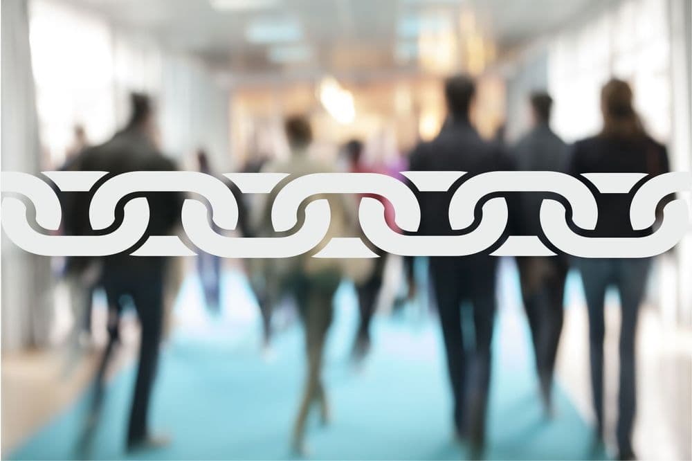 Chain glass safety sticker