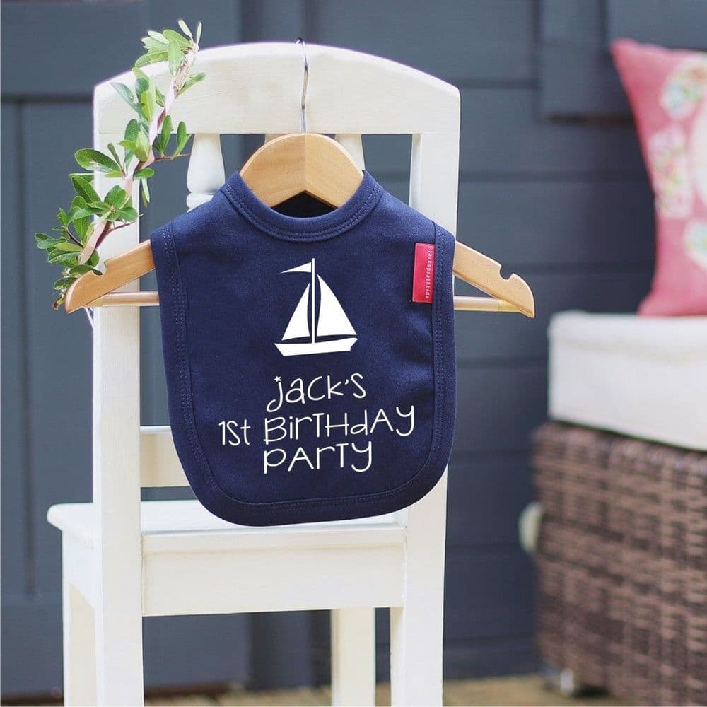 First Birthday Personalised Baby Bib