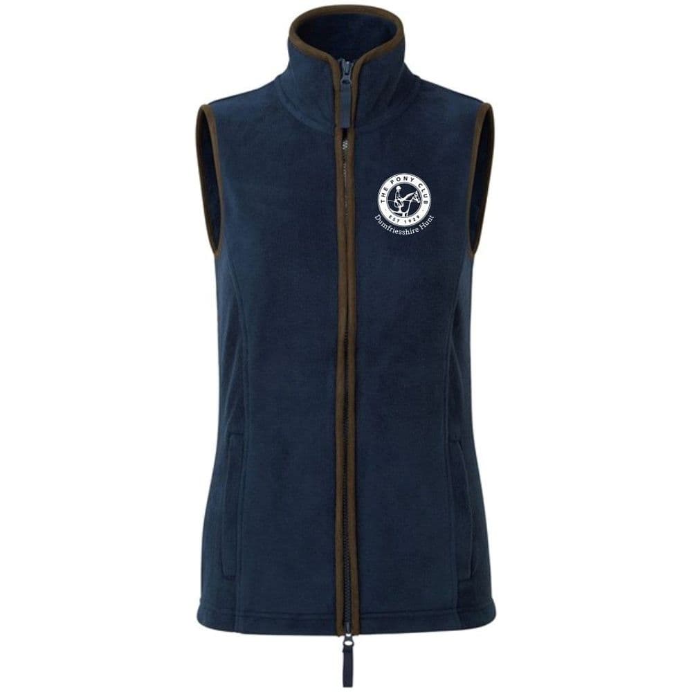 Dumfriesshire Hunt Navy Ladies Country Fleece Gilet