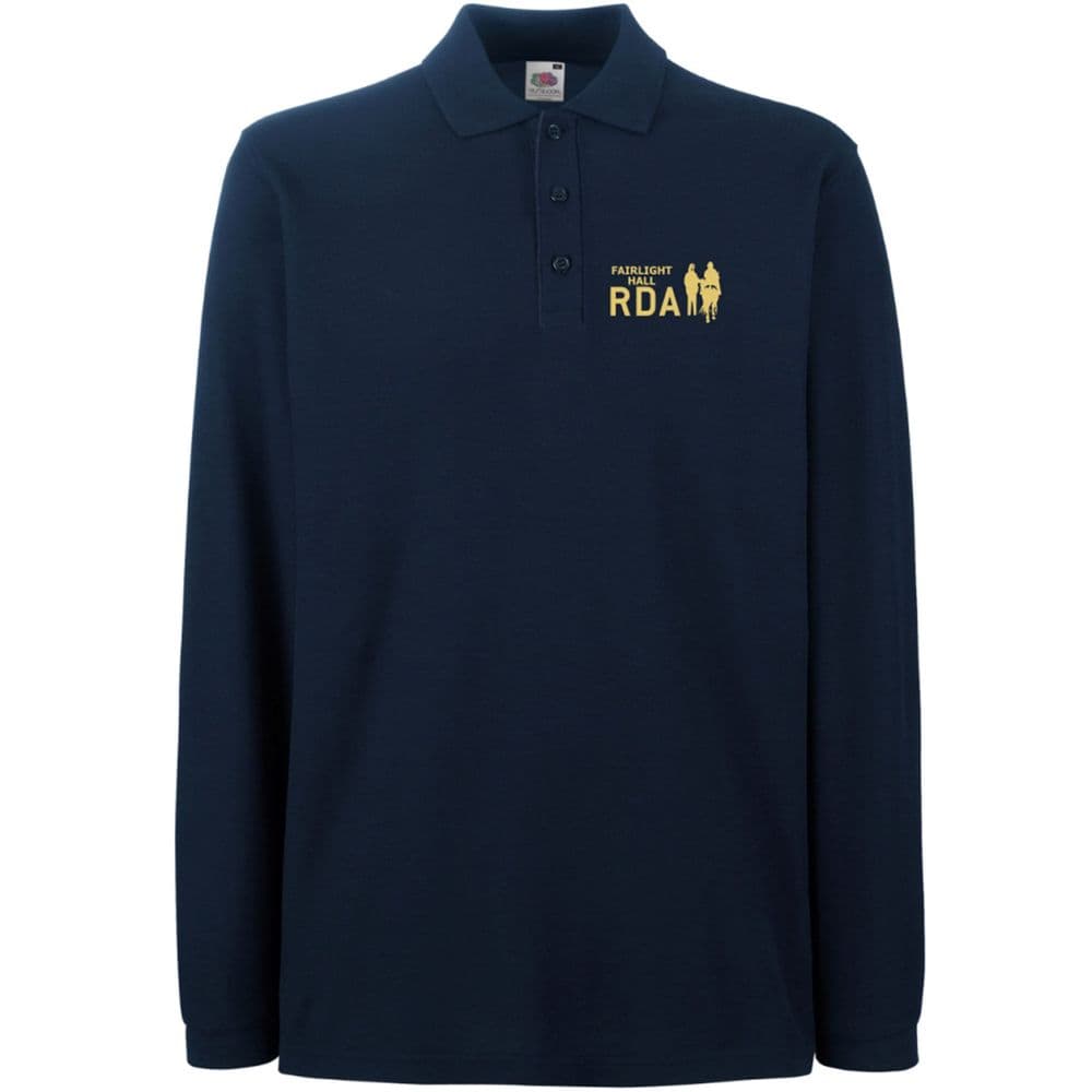 Fairlight Hall RDA Navy Long Sleeve Polo Shirt