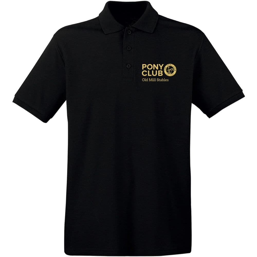 Old Mill Stables PC Black Polo Shirt