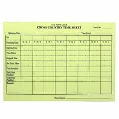 Pony Club Cross-Country Time Pads Yellow