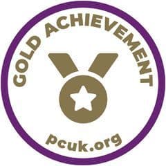 Pony Club Mini Achievement Gold Badge & Certificate