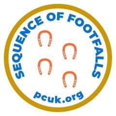 Pony Club Sequence of Footfalls Gold Achievement Badge