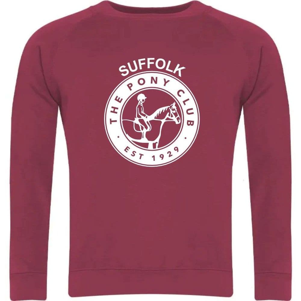 Suffolk PC Claret Pony Club Sweatshirt