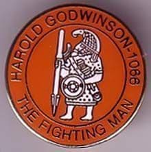 Harold Godwinson - The Fighting Man Lapel Badge - Red