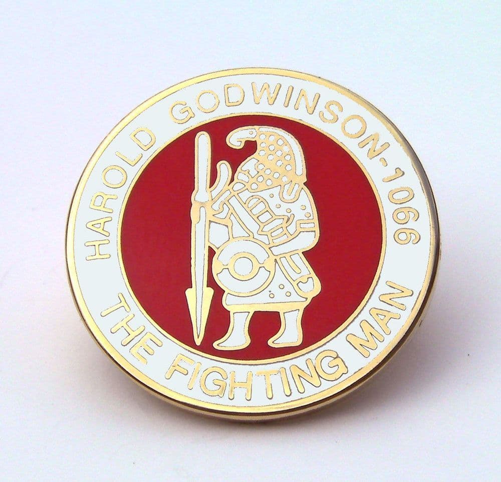 Harold Godwinson - The Fighting Man Lapel Badge - White