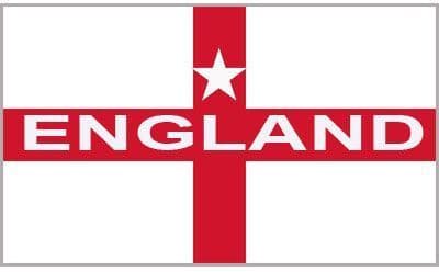 Super Large England Flag with World Cup Star