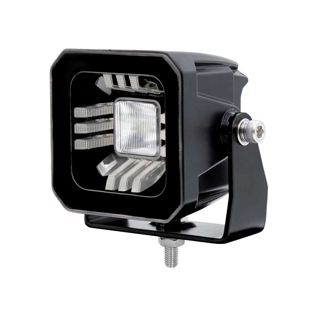 BOREMAN POD LED POD WORK LAMP WITH RED & AMBER POSITION LIGHT PN 1001-1570