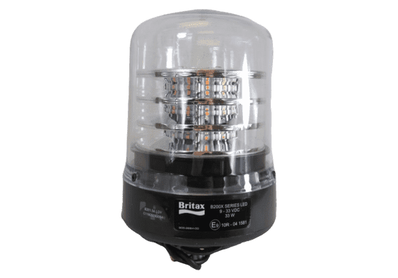 Britax LED Amber Beacon CLEAR LENS PN LABABCL