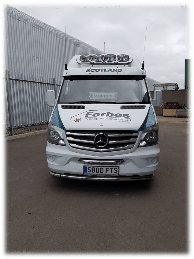 Mercedes Sprinter Acrylic Sun Visor - With 5 LED s PN AC3052SLED