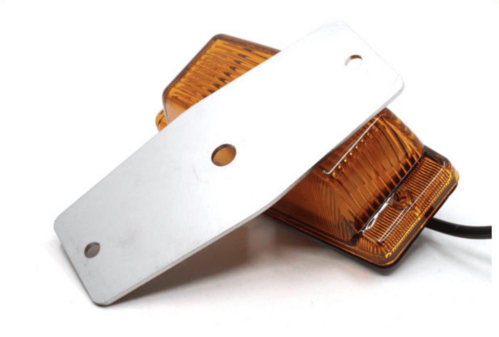 Omnius LED Double Burner Backing Plate Flat PN ODBBPF