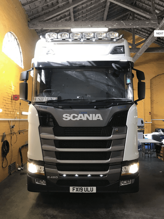 Scania Next Gen Lower LED Grill Strip PN LABR14
