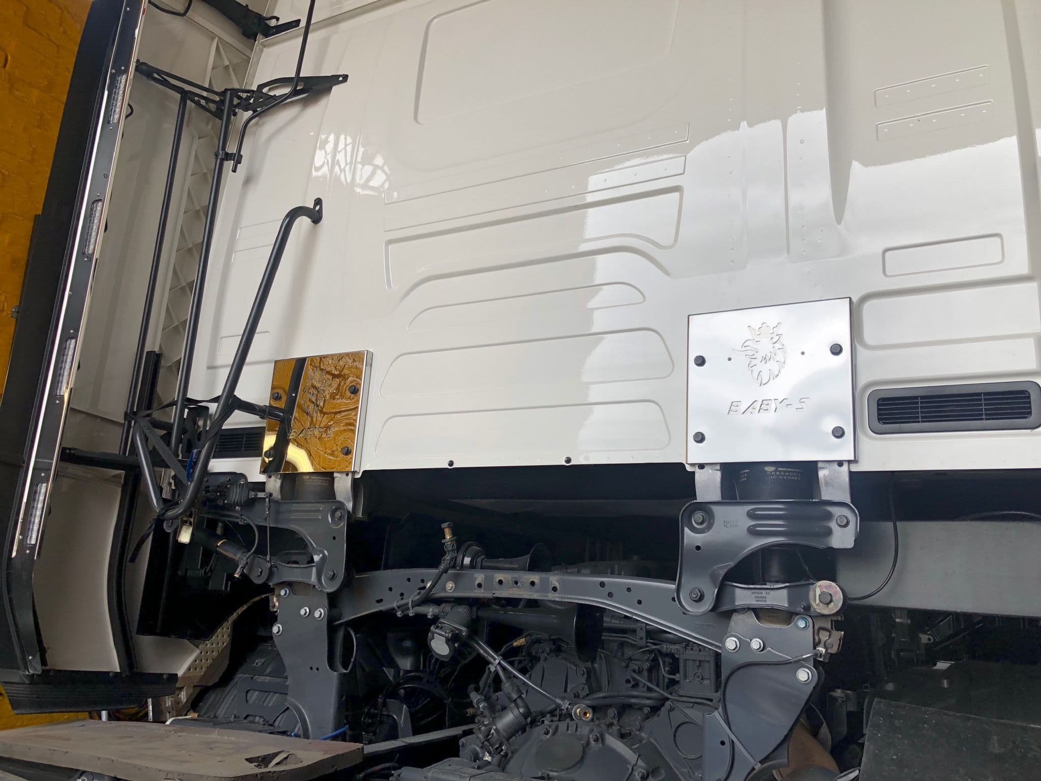 Scania Next Gen S Cab Airbag Plates - Custom Design PN LABR18