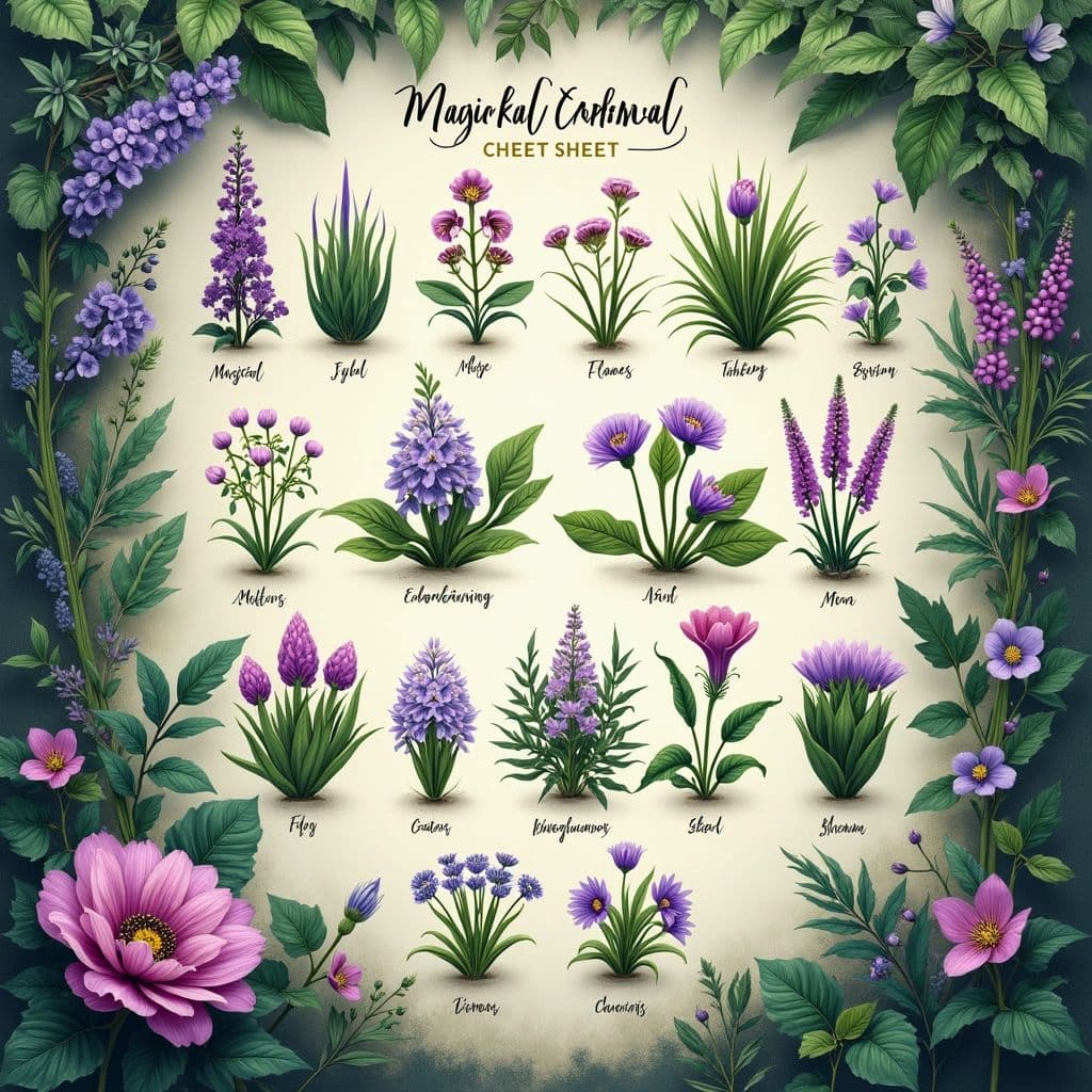 Magickal Botanical Cheat Sheet