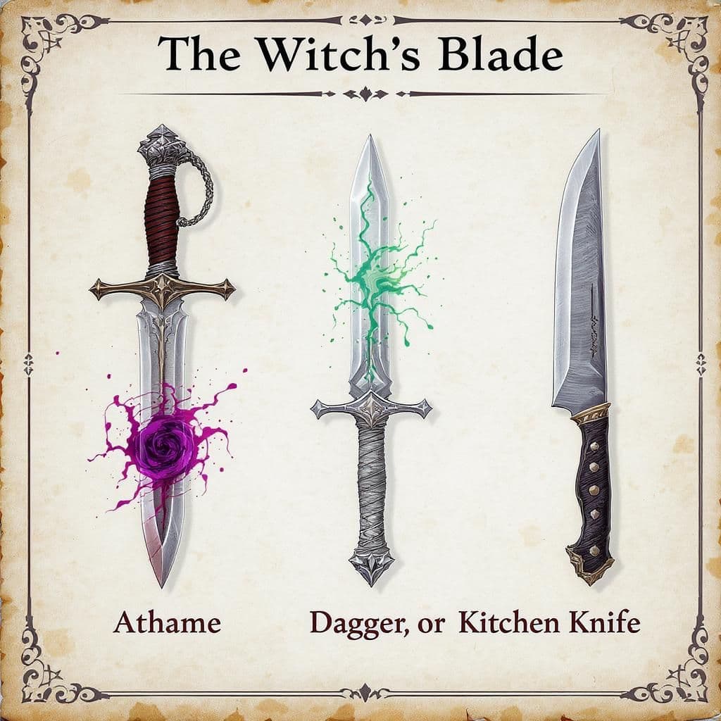 The Witch’s Blade: Athame, Dagger, or Kitchen Knife?