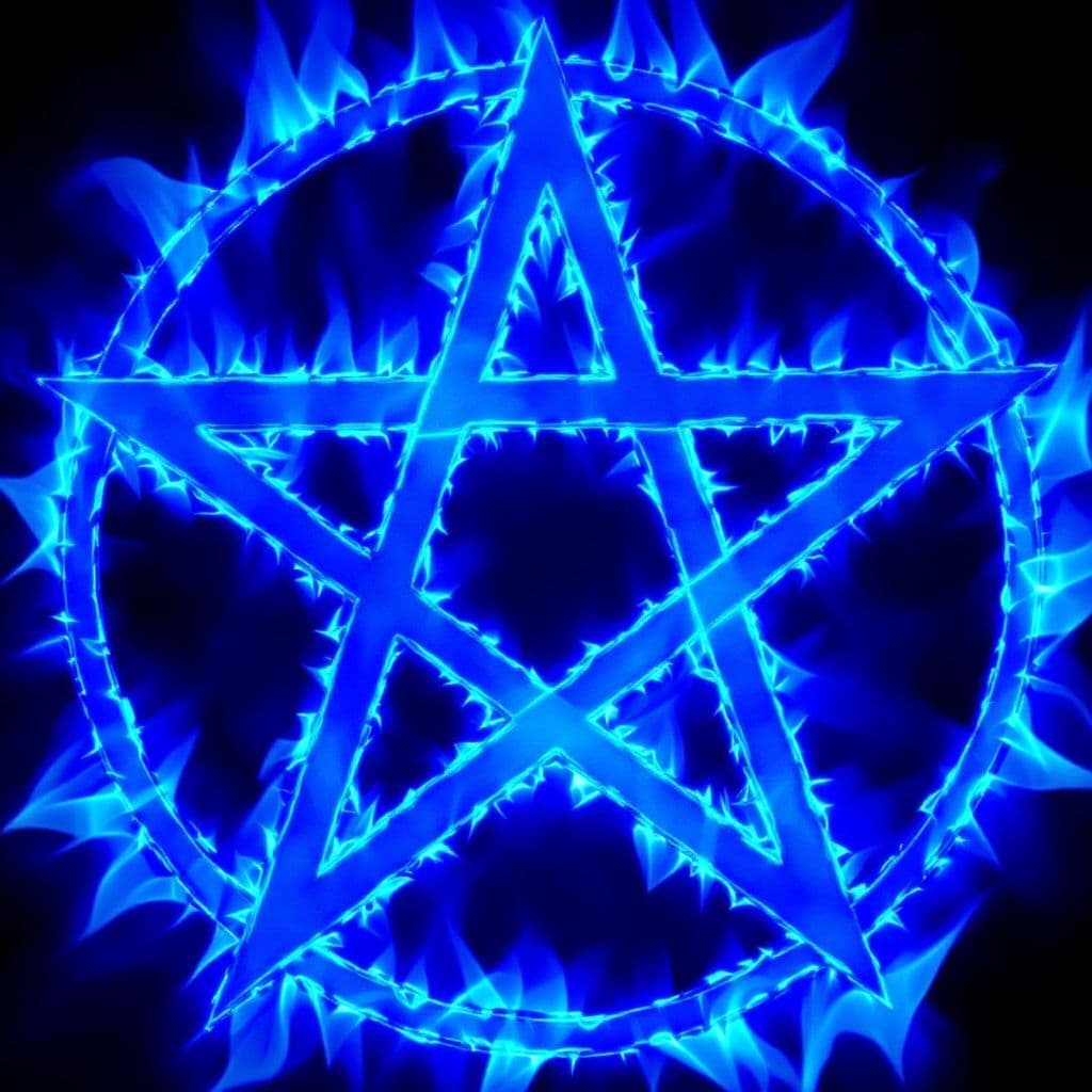Blue Pentacle Visualization: The “Go Away!” Spell