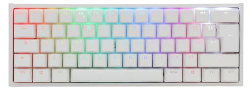 Ducky Channel One2 Pro Mini Pure White RGB Backlit Cherry MX switch USB ...
