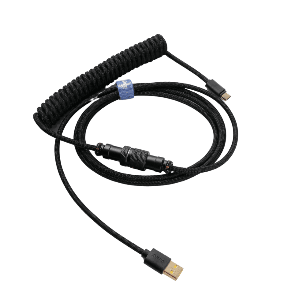 Ducky Premicord Black Edition Coiled Keyboard Cable