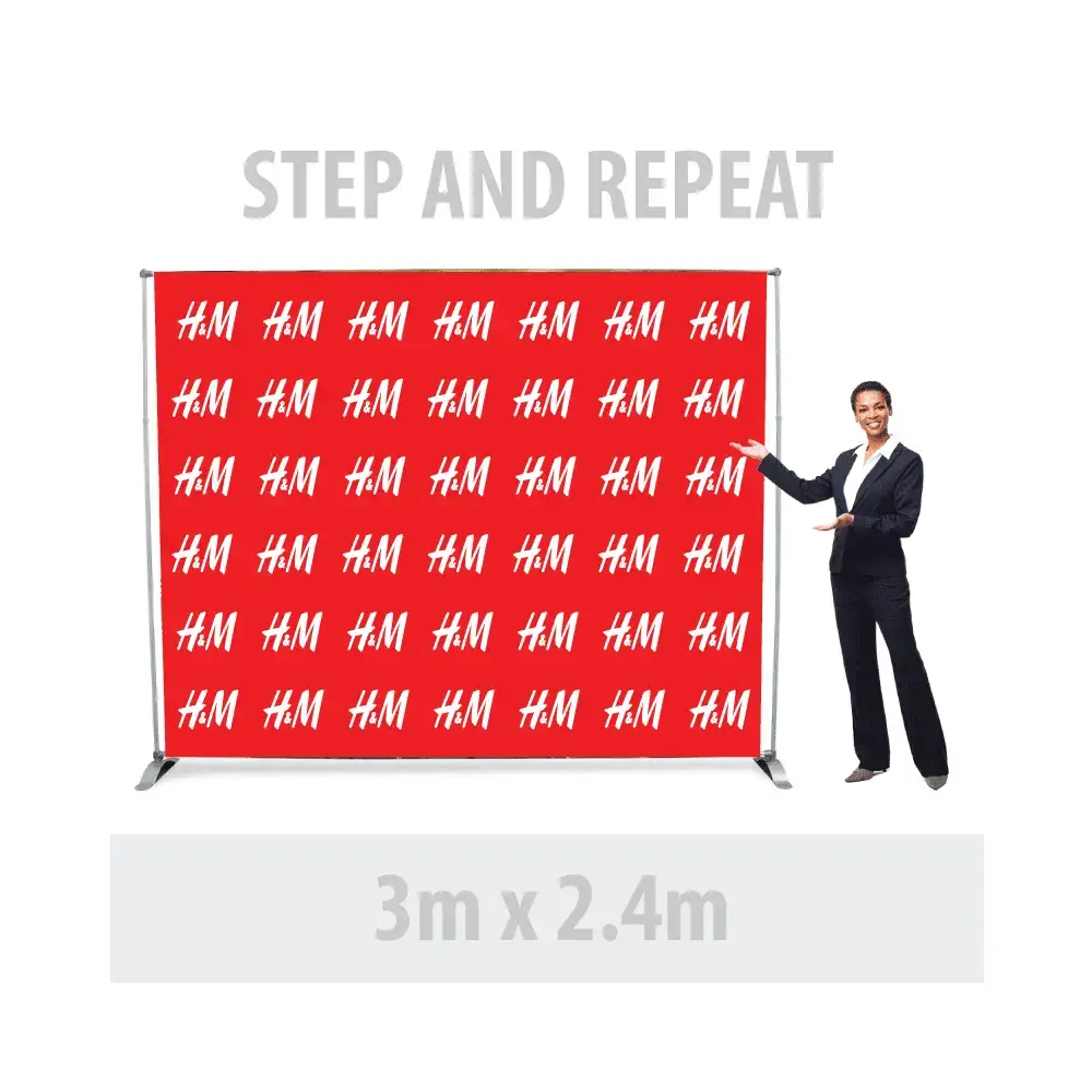 Step And Repeat Display Backdrop