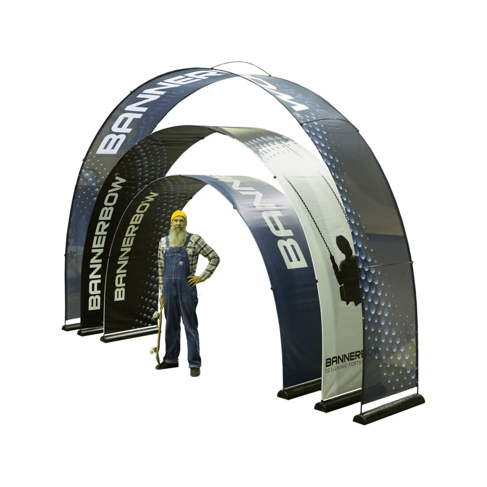 Bannerbow outdoor event arch