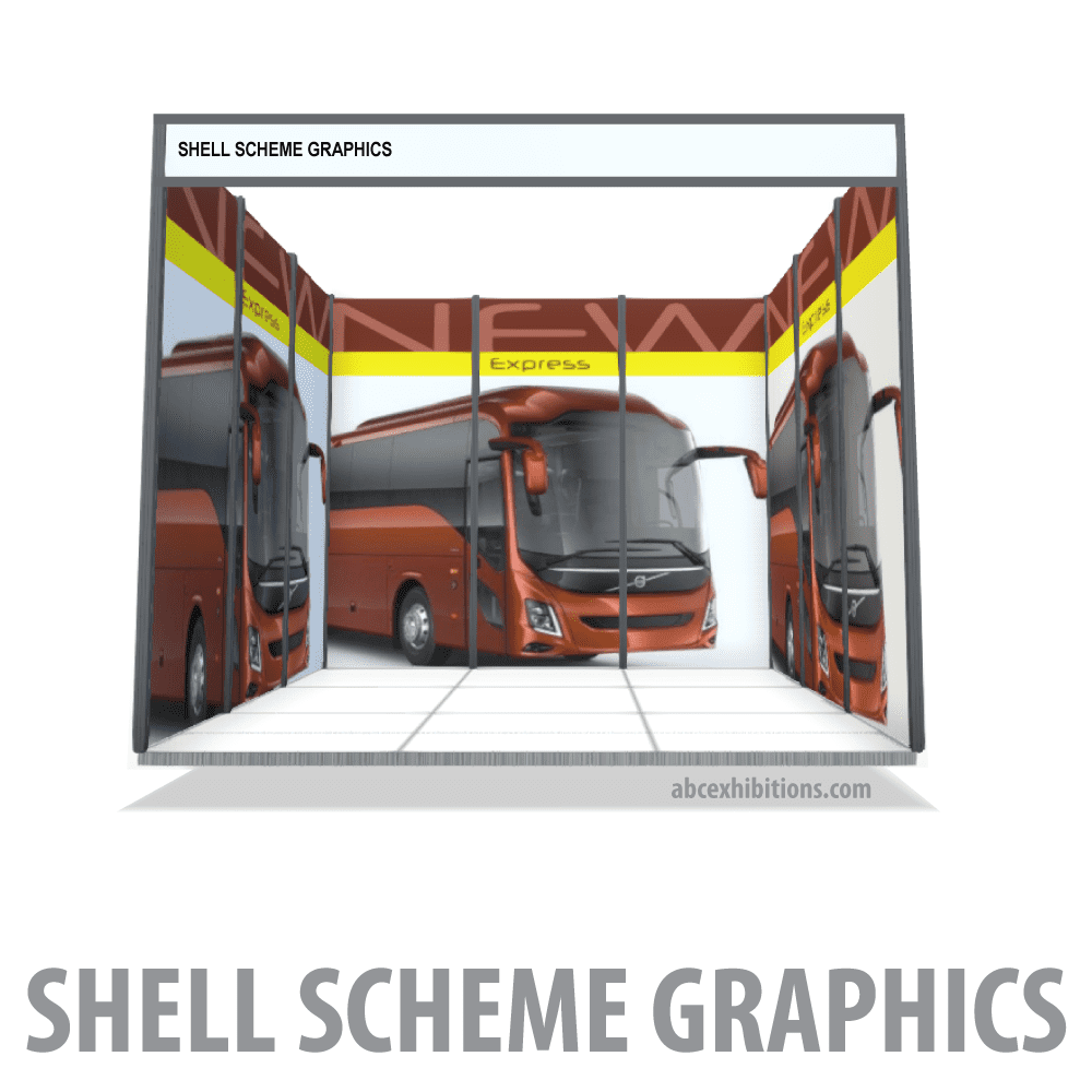 Berne wall panels for a shell scheme exhibition stand