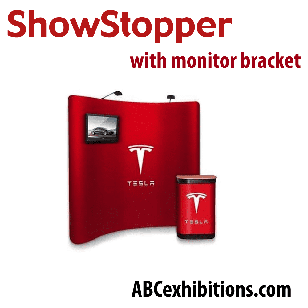 Pop Up Exhibition Stand With TV Screen