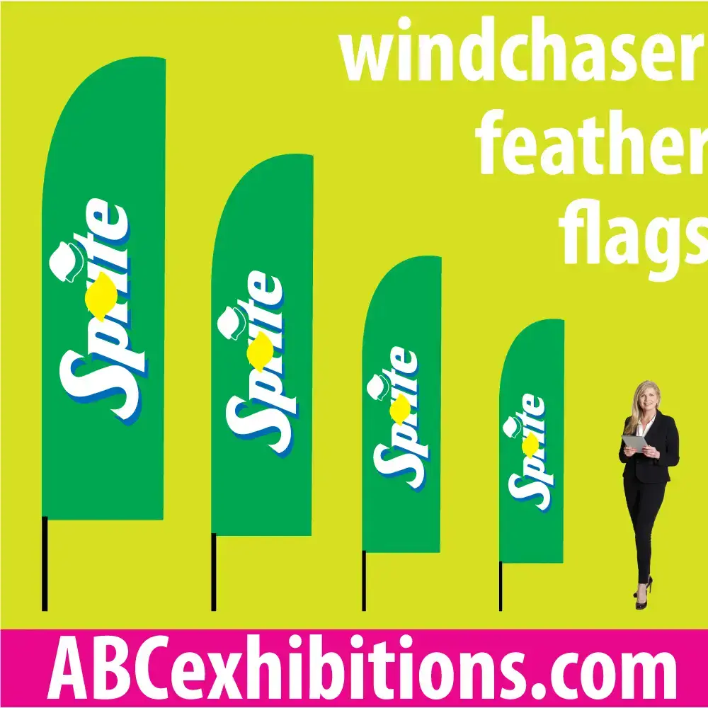 Wind Chaser Feather Flag in four sizes