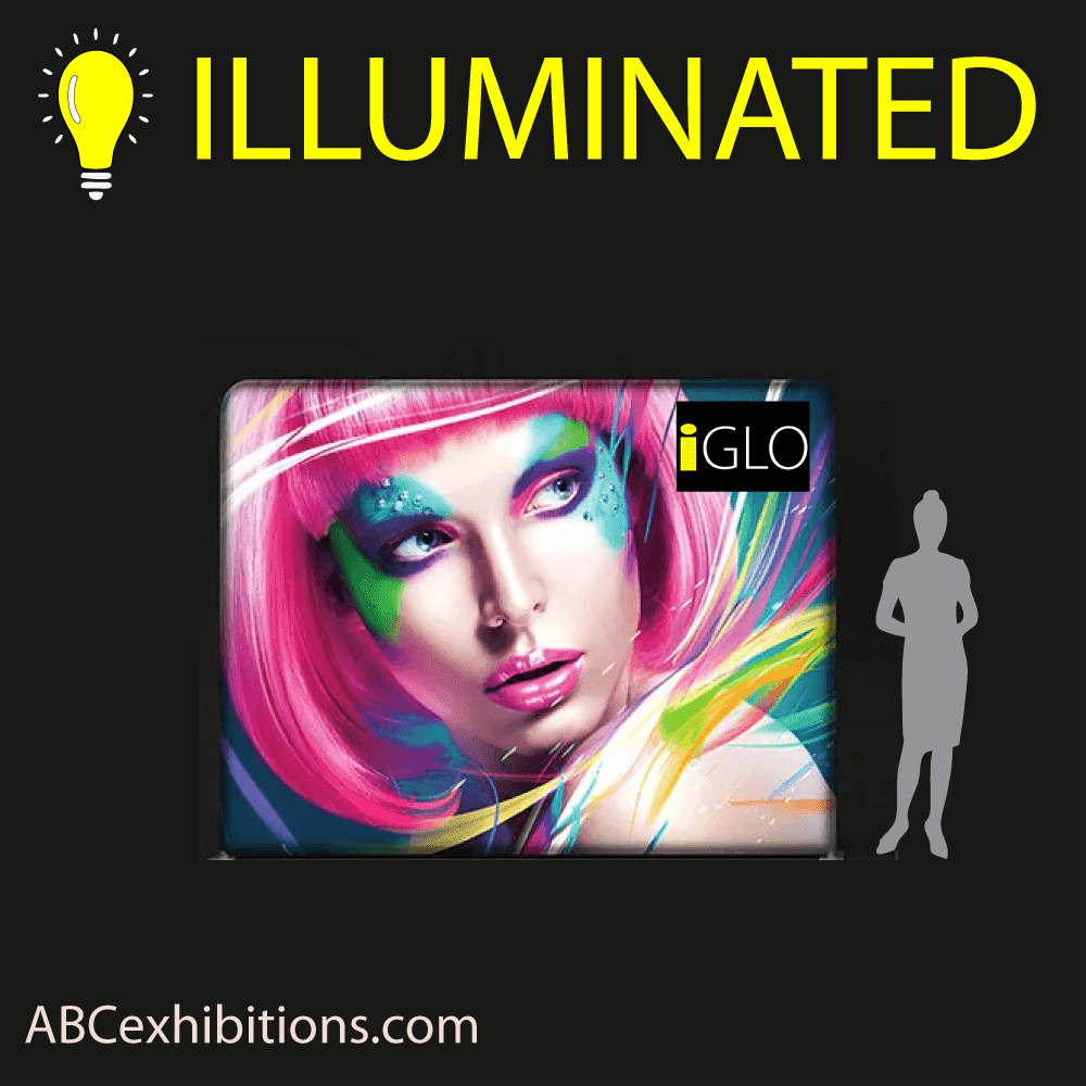 Illuminated Fabric Pop Up Exhibition Stand