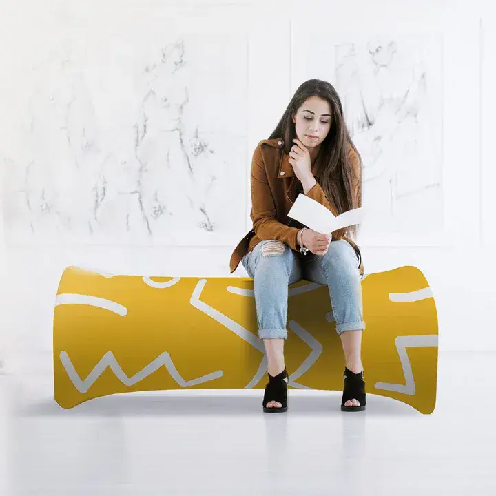 Inflatable air bench exhibition and event seat