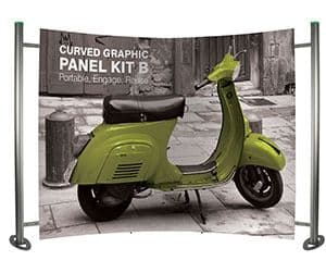 Linear Display Stand Complete With Graphics