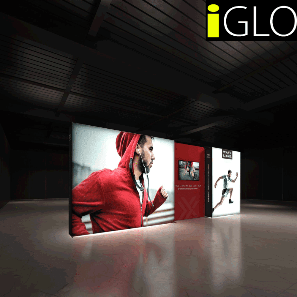 iGLO Illuminated Exhibition Stand 5 For Varying Spaces