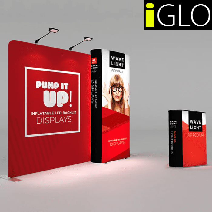 iGLO Illuminated Exhibition Stand 2 For Varying Spaces